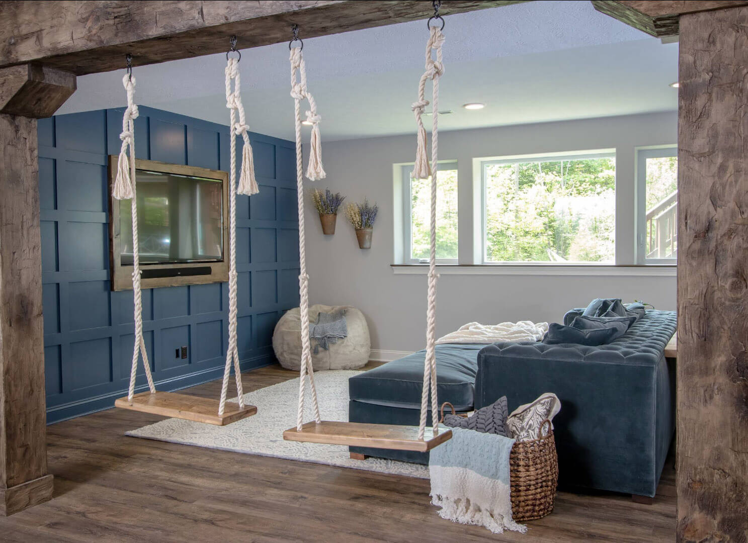 Fun Family Basement Renovation | Payne & Tompkins Design - Renovation